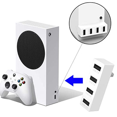 Cenxaki USB Hub Extender 2.0 for Xbox Series S, 4 Port High Speed USB